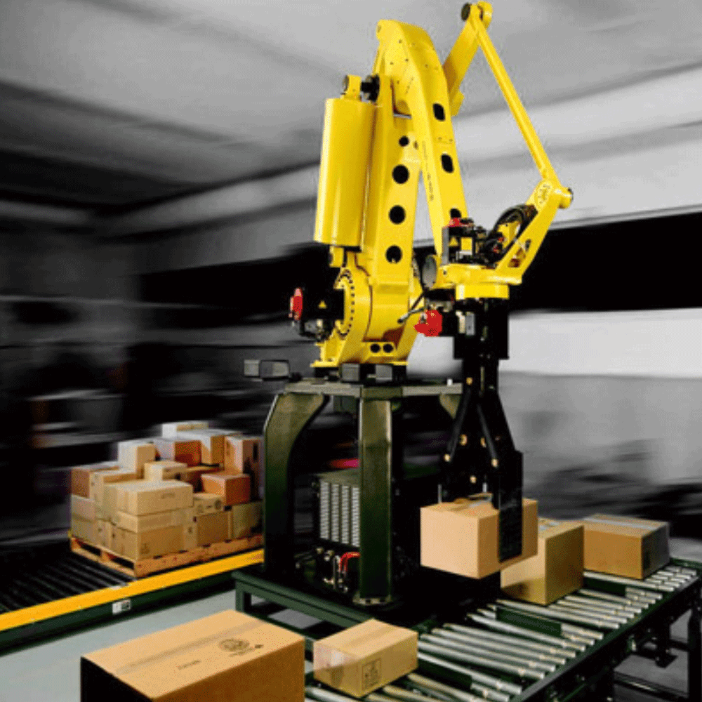 Palletizing/depalletizing with industrial robots - Imark Sistem