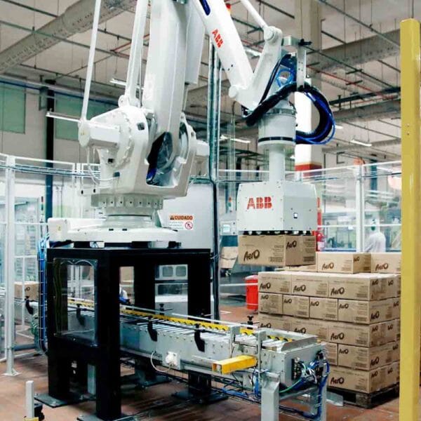 Palletizing/depalletizing with industrial robots - Imark Sistem
